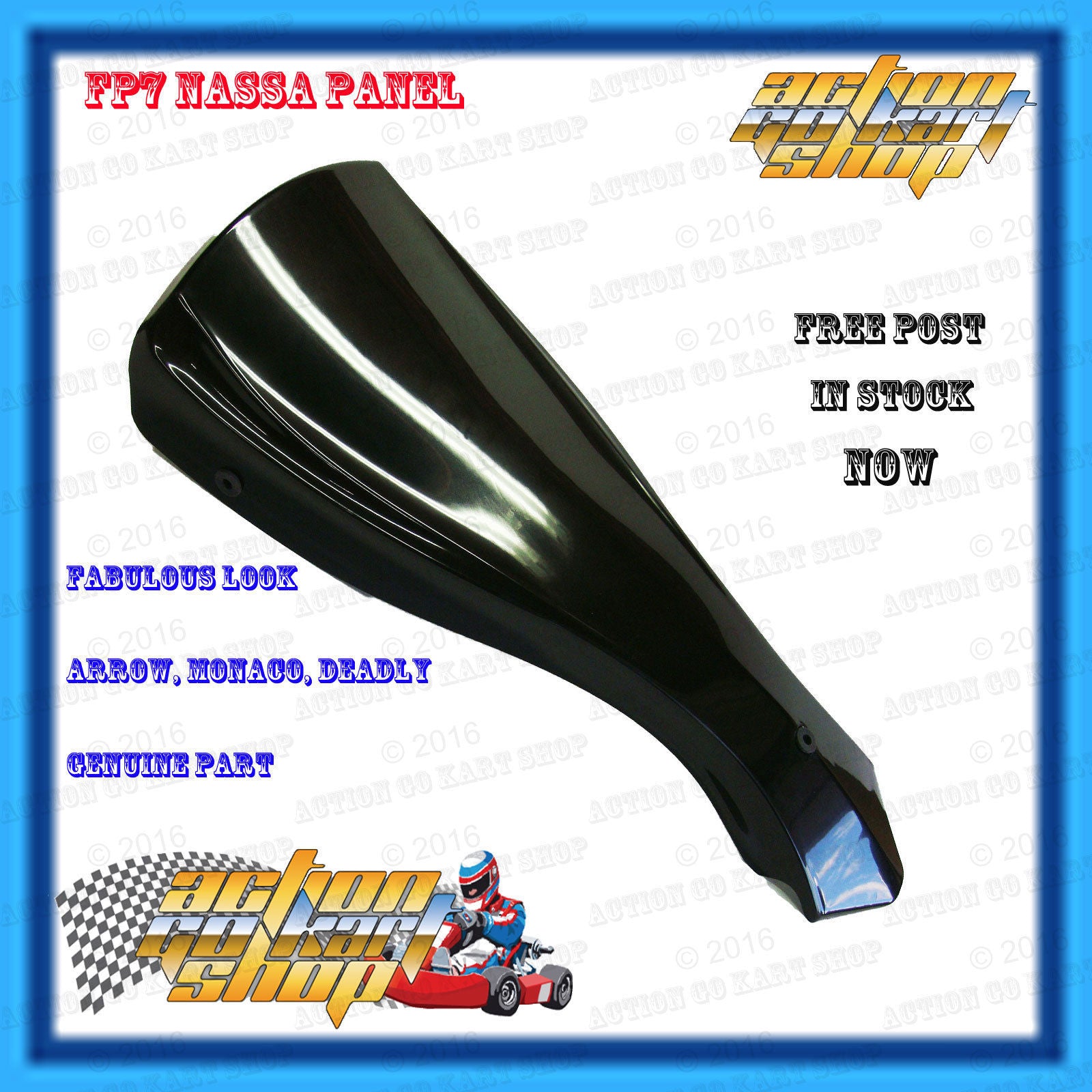 NASSA PANEL BLACK FP7 SENIOR KG X2 - X4 M3, GP8 ARROW MONACO DEADLY ...